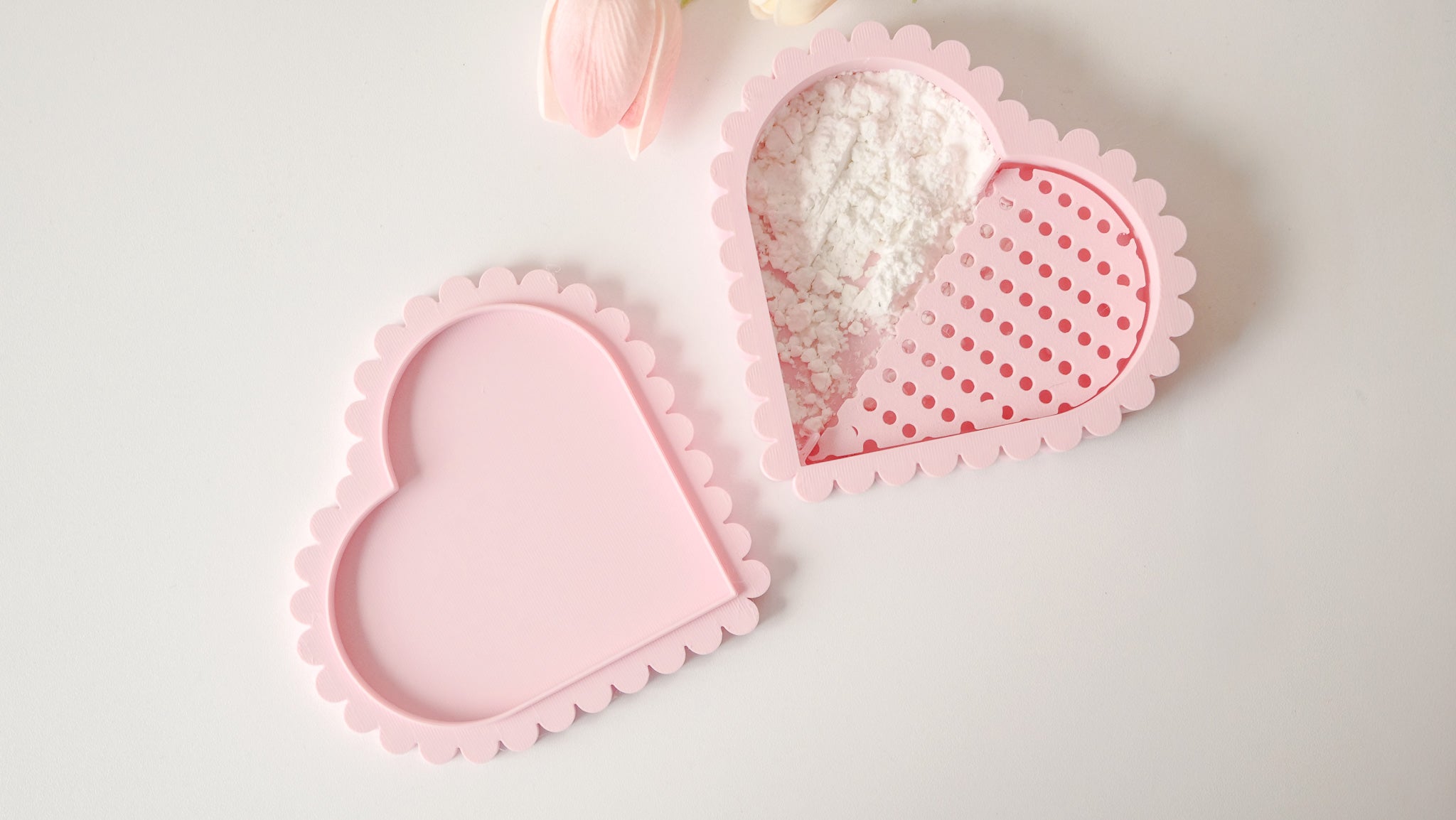 Heart Shape Cornstarch Duster – Hello Cutters